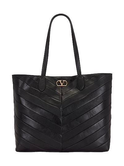 Valentino Garavani Jean Large Tote Bag - Nero