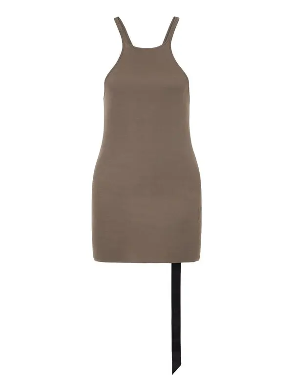 Rick Owens Frayed Cotton-jersey Tank - Gray