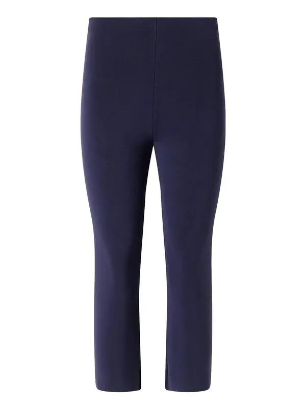 Faithfull The Brand Leandra High-rise Cotton-blend Capri Pants - Blue