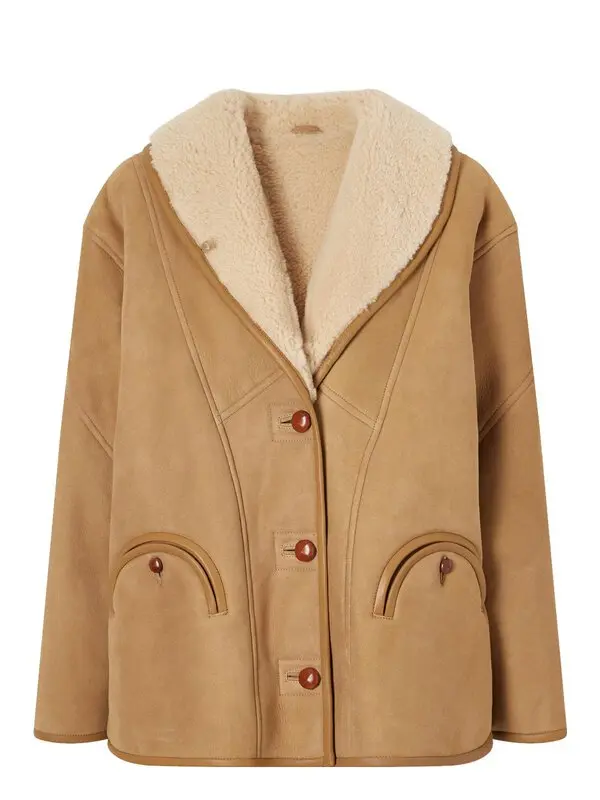 BLAZÉ MILANO Tatoosh Shearling Jacket - Brown