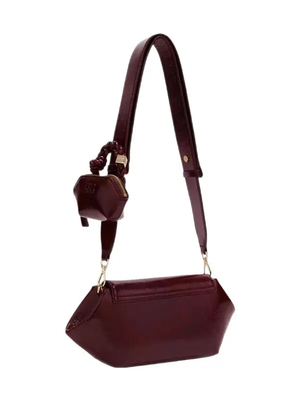 GANNI Bou Bag East/west Shine - Red