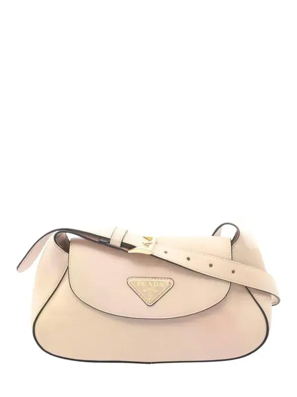 Prada Leather Shoulder Bag - Neutrals