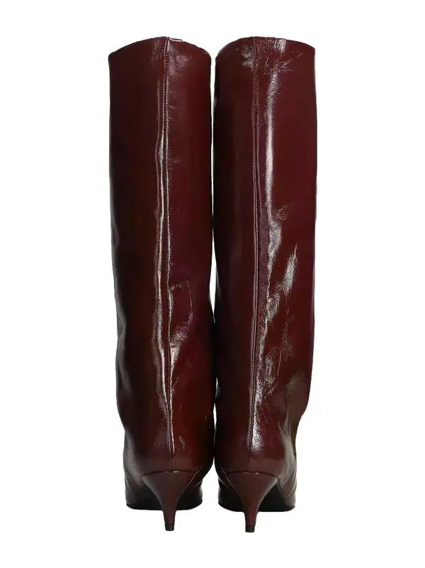 ALCHIMIA Pointed-toe Slouchy Boots - Red