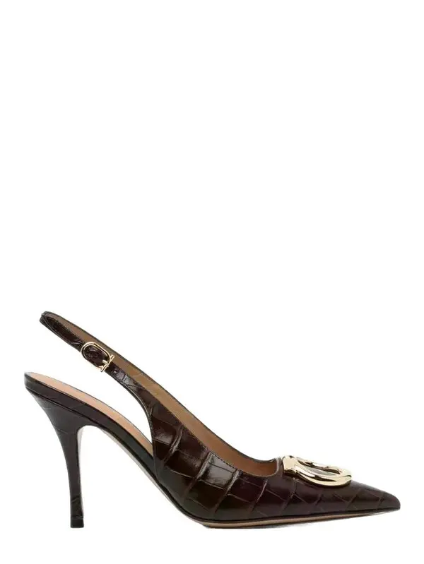 FERRAGAMO 95mm Sara Pumps - Brown