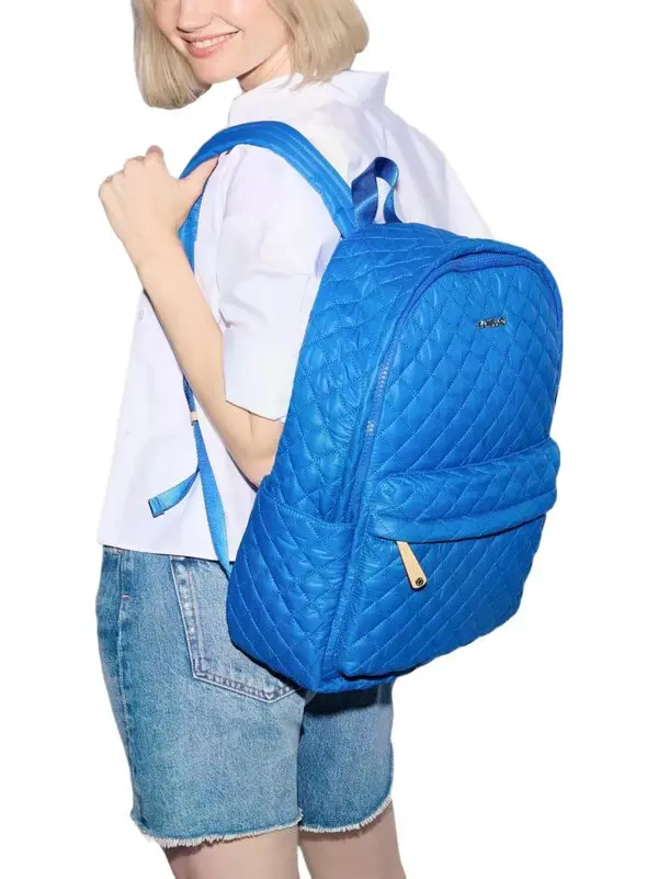 Mz Wallace Metro Quilted Backpack - Blue