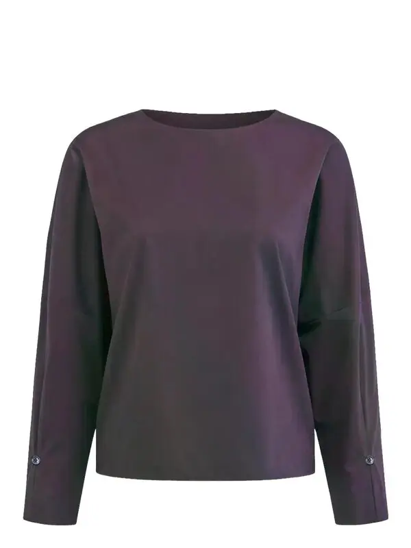 Liviana Conti Button-cuff Long-sleeve Top - Red