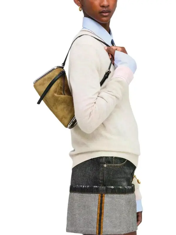Marc Jacobs Scene Small Shoulder Bag In Suede - Brown