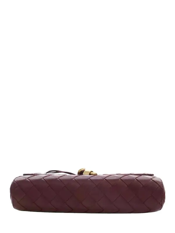 Bottega Veneta Mini Nappa Intrecciato Andiamo Cross Body Bag - Red