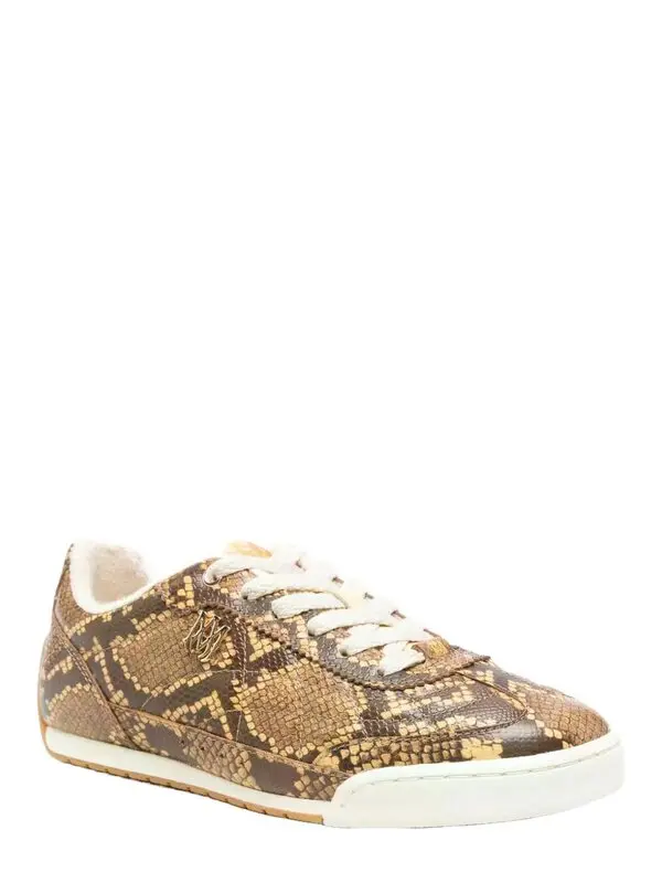 Amiri Coastline Python-effect Sneakers - Brown