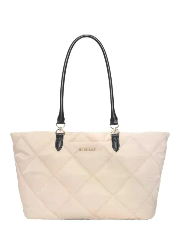 Mz Wallace Medium Madison Quilted Tote Bag - Neutrals