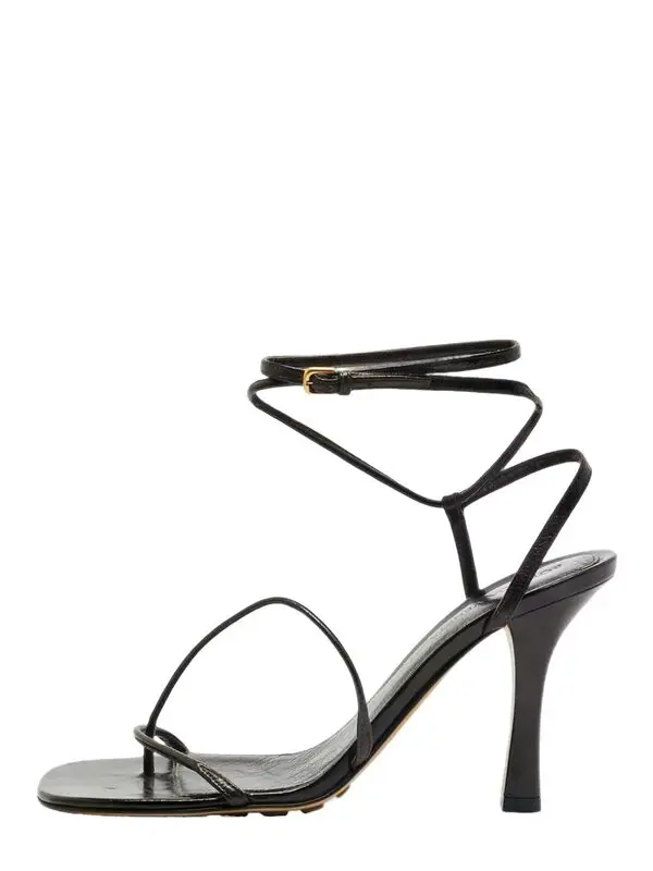 Bottega Veneta Square-toe Ankle-strap Sandals - Brown