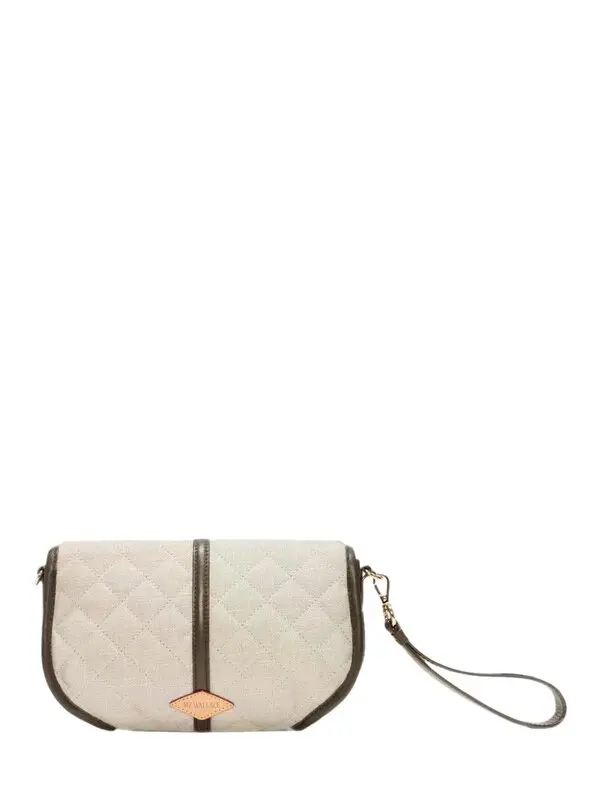 Mz Wallace Astor Quilted Clutch - Neutrals