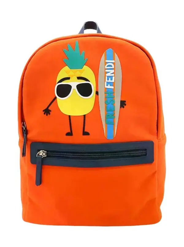 Fendi 2010-2026 Neoprene Pineapple Backpack - Orange
