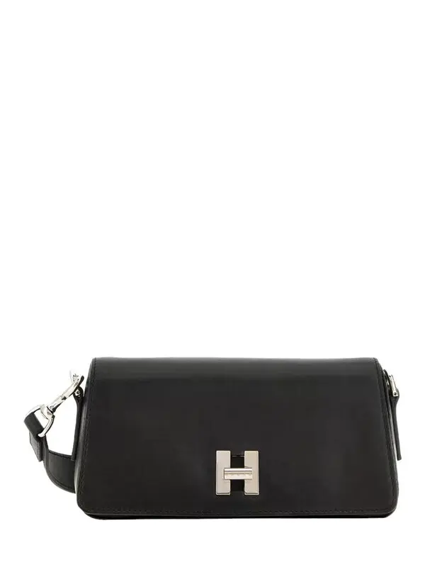 Hogan Leather H-turn Bag - Black