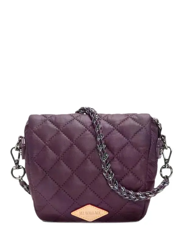 Mz Wallace Micro Crosby Quilted Crossbody Bag - Purple