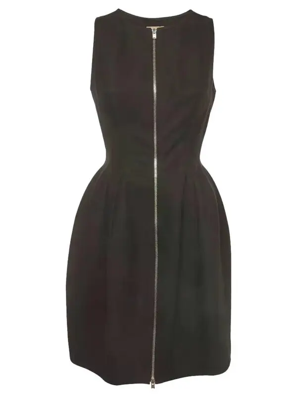 Alaïa Zipper Fit-and-flare Mini Dress - Black