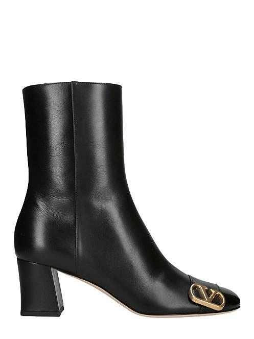 Valentino Garavani Veeside 60 Leather Ankle Boots - Black