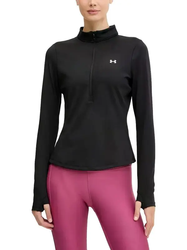 Under Armour Motion Logo-print Zip-up Sweatshirt - Black