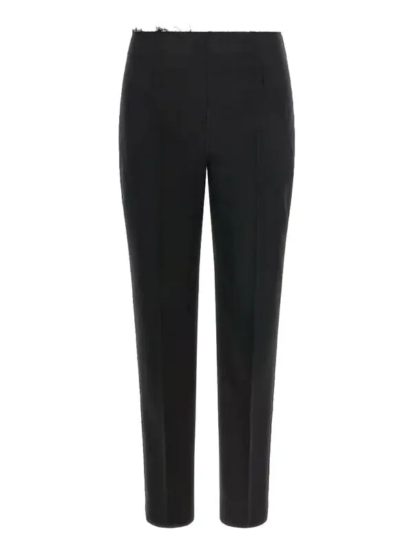 GIANLUCA CAPANNOLO Lea Raw-cut Trousers - Black