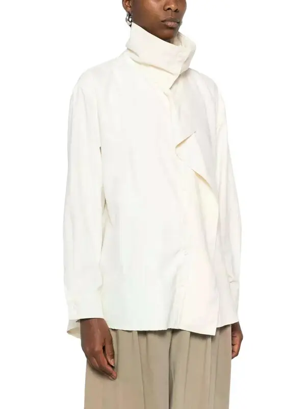 Source Unknown Dhani Ruffled Shirt - Neutrals