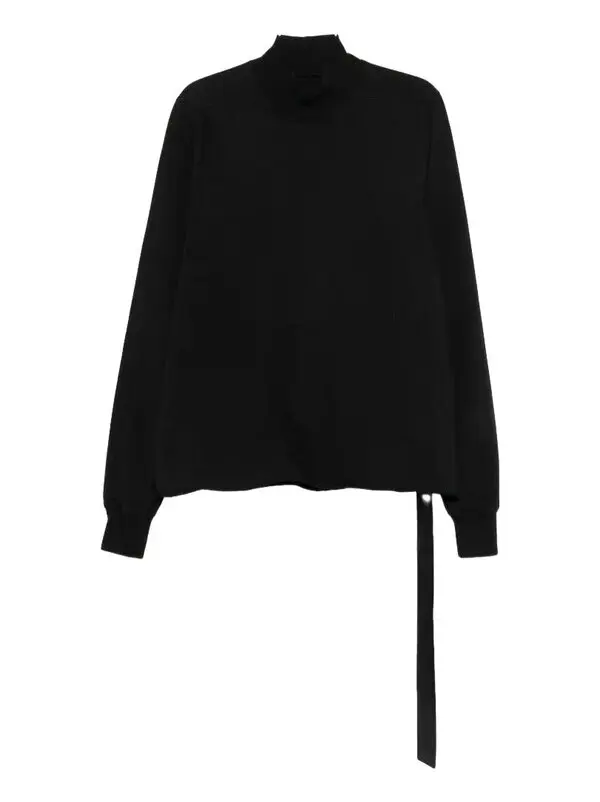 Rick Owens High-neck Cutout Sweater - Black