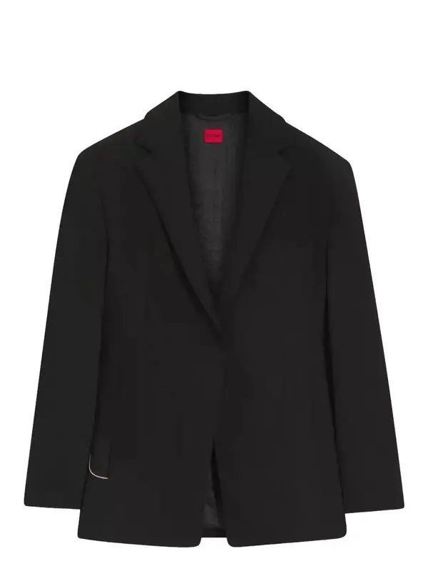 Hugo Notched-lapel Blazer - Black
