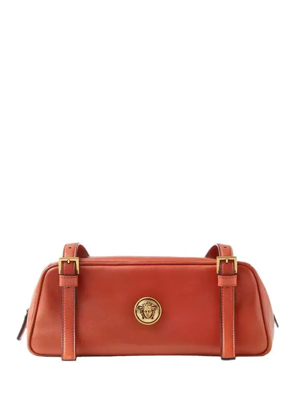 Versace Emblème Nappa Bowling Bag - Orange