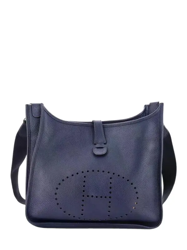 Hermès Evelyne Gen Iii Clemence Crossbody Bag - Blue