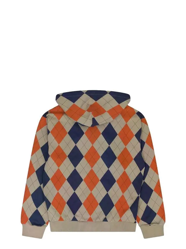 DENIM TEARS Argyle Intarsia Hoodie - Neutrals