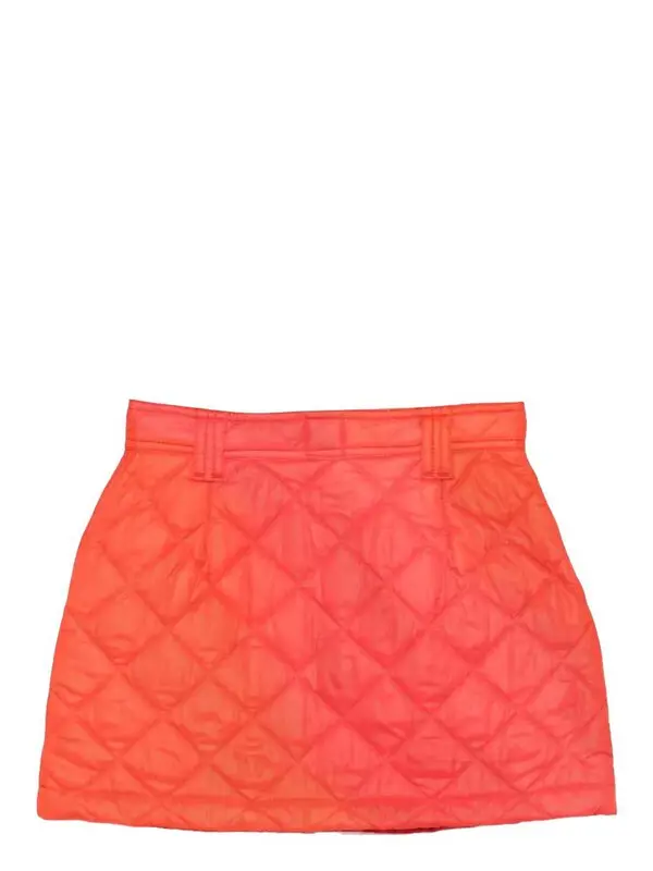 Moschino Quilted Zip-up Skirt - Orange