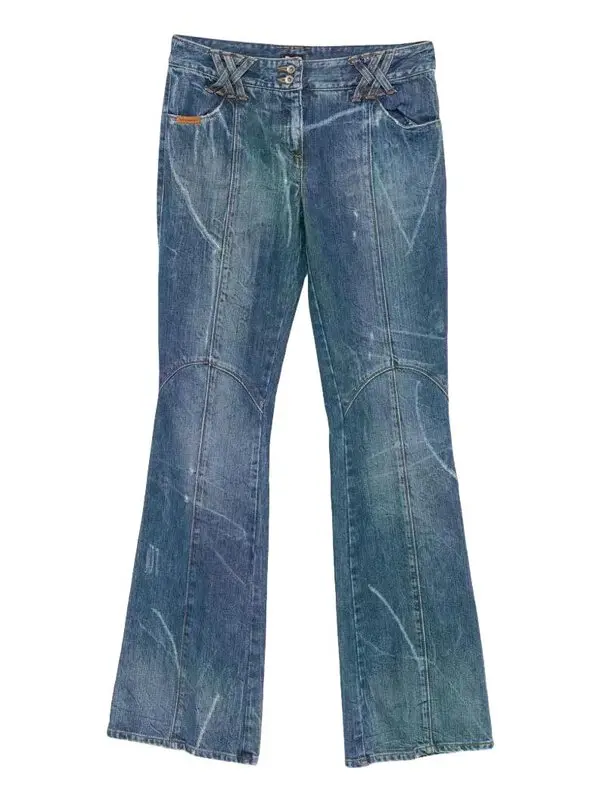 Dolce & Gabbana Panelled Flared Jeans - Blue