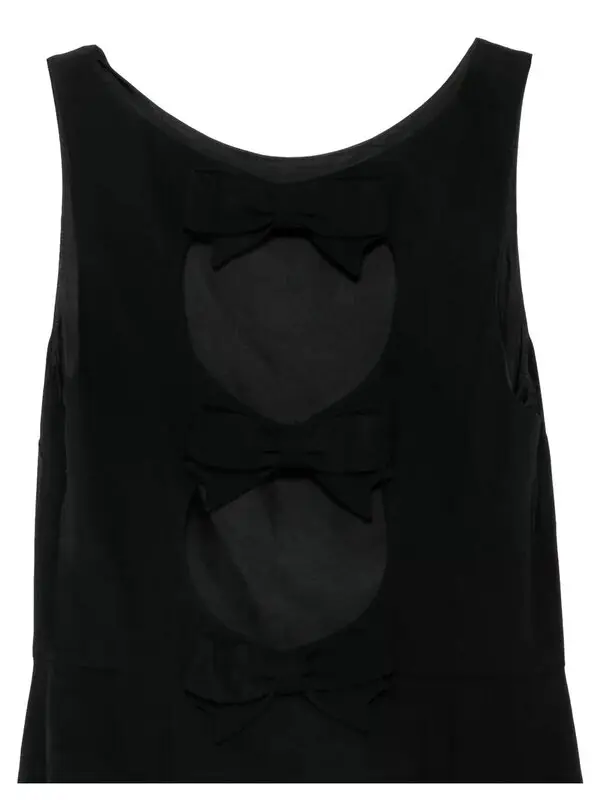 Moschino 2000s Bow-detail Cut-out Mini Dress - Black