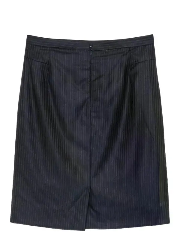 Loro Piana Pinstripe Skirt - Blue