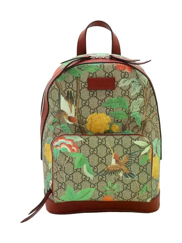 Gucci 2000-2015 Small Gg Supreme Web Tian Backpack - Neutrals