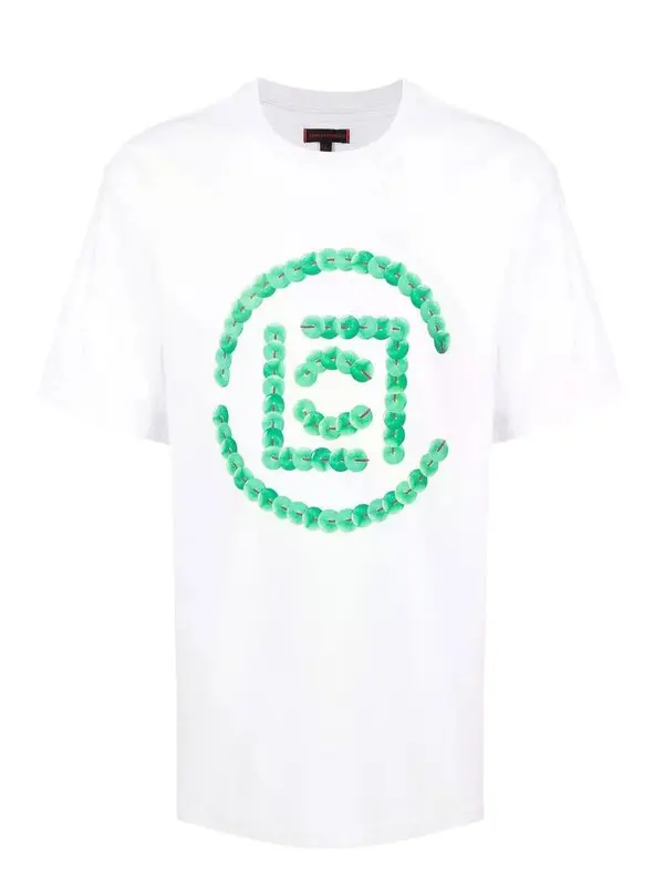 CLOT Button-logo Short-sleeve T-shirt - White