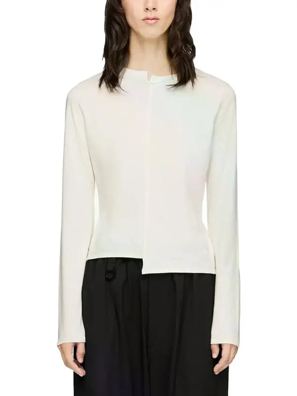 Y3 Fitted Long Sleeve T-shirt - Neutrals