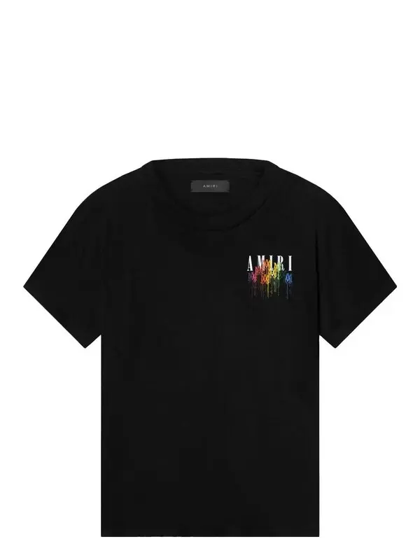 Amiri Drip Cotton-jersey T-shirt - Black