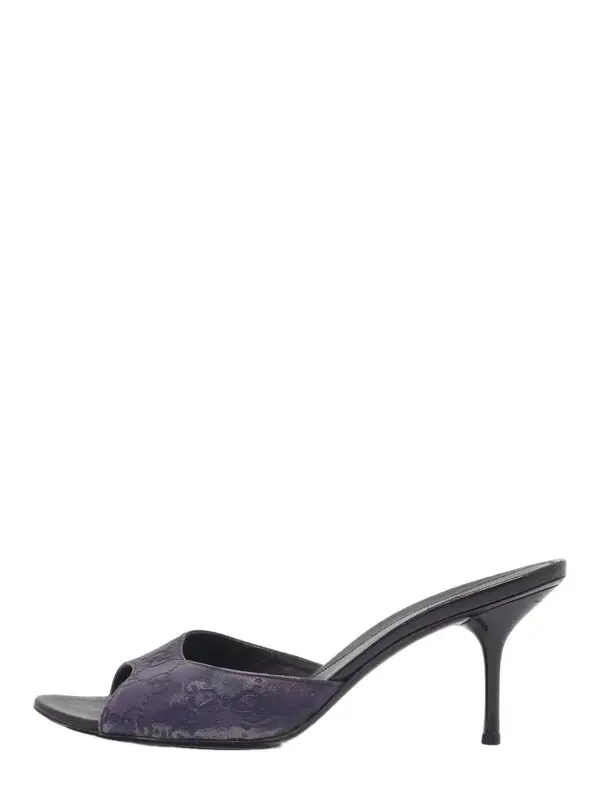Gucci Guccissima Leather Sandals - Purple