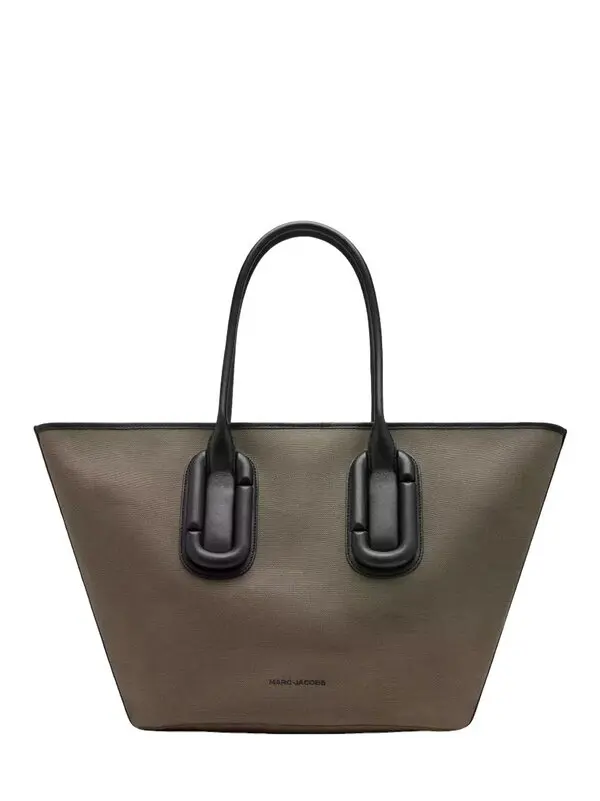 Marc Jacobs Babe Tote In Cotton Canvas - Brown