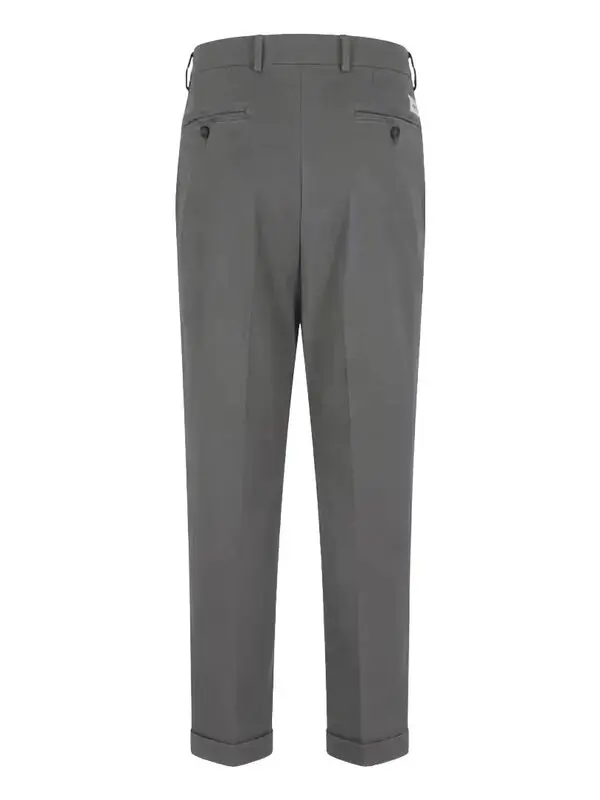 MANUEL RITZ Carabiner-detail Turn-up Trousers - Grey