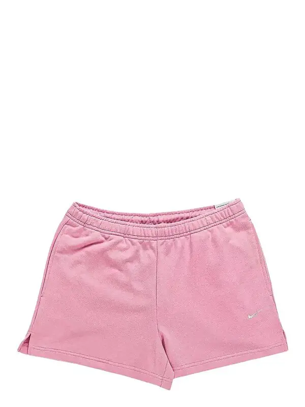 Nike Studio Fleece Lightweight French Terry Mid-rise Shorts - Pink