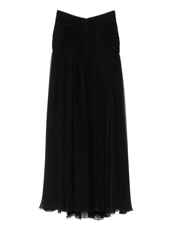 Zuhair Murad Draped Slit Skirt - Black