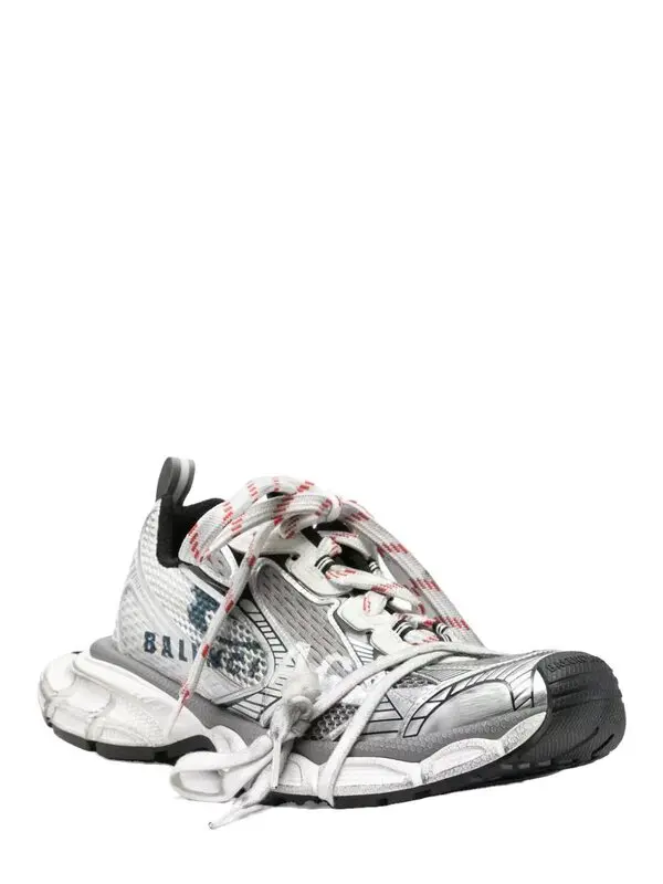 Balenciaga 3xl Split Logo Sneakers - Silver