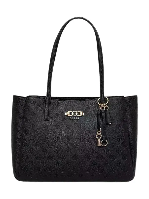 Guess Logo-embossed Tote Bag - Black