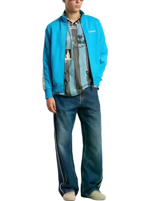 Palm Angels Classic Logo Track Jacket - Blue