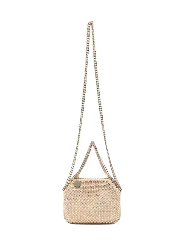 Stella McCartney Falabella Crystal-embellished Mini Tote Bag - Neutrals