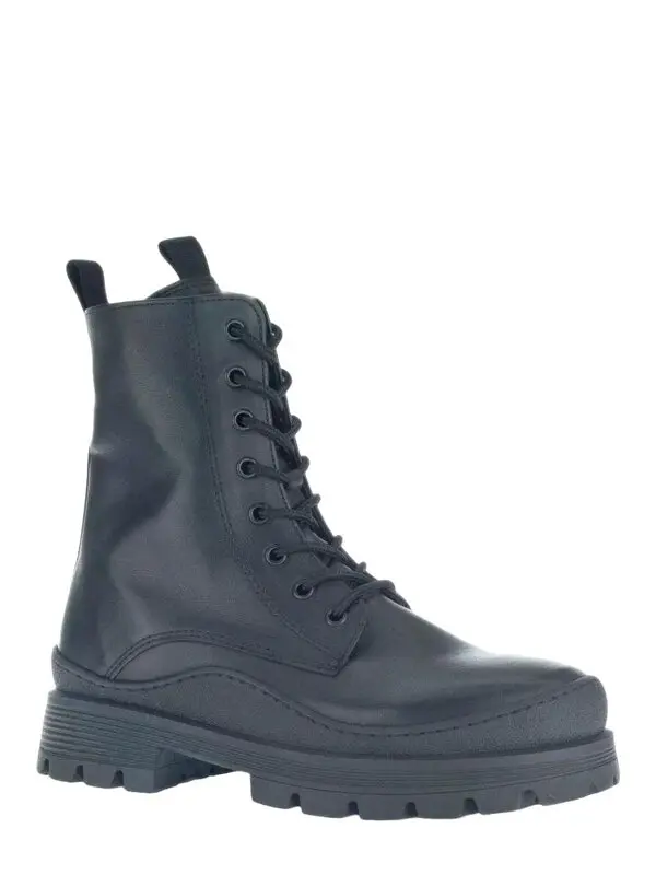 Gabor Lace-up Leather Boots - Blue
