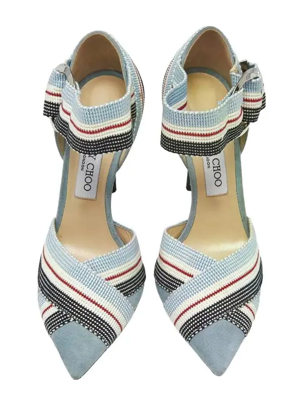 JIMMY CHOO Bailey Pointed-toe Pumps - Blue