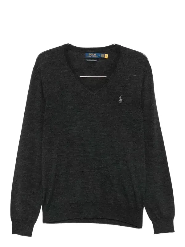 Polo Ralph Lauren Wool V-neck Sweater - Grey