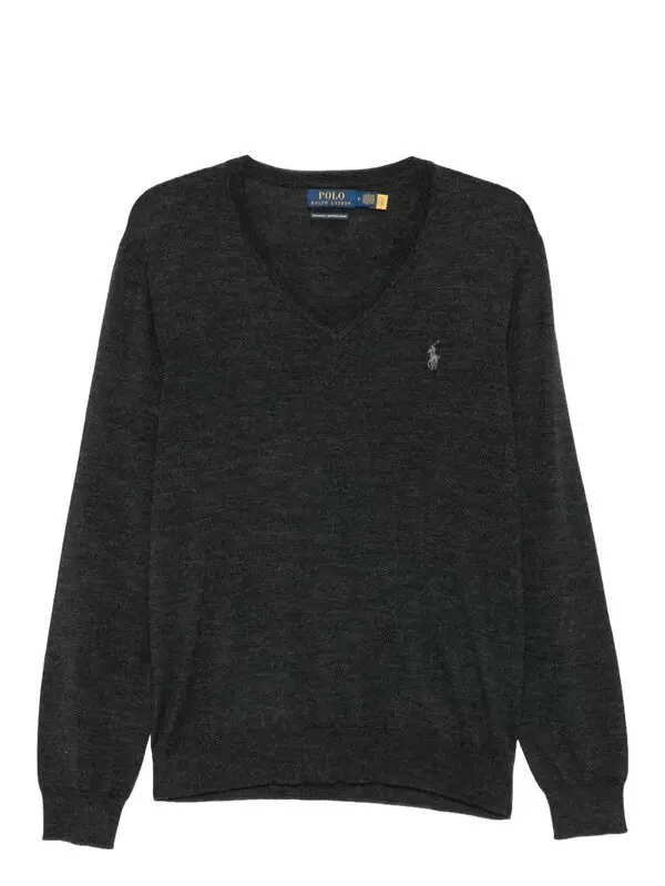 Polo Ralph Lauren Wool V-neck Sweater - Grey